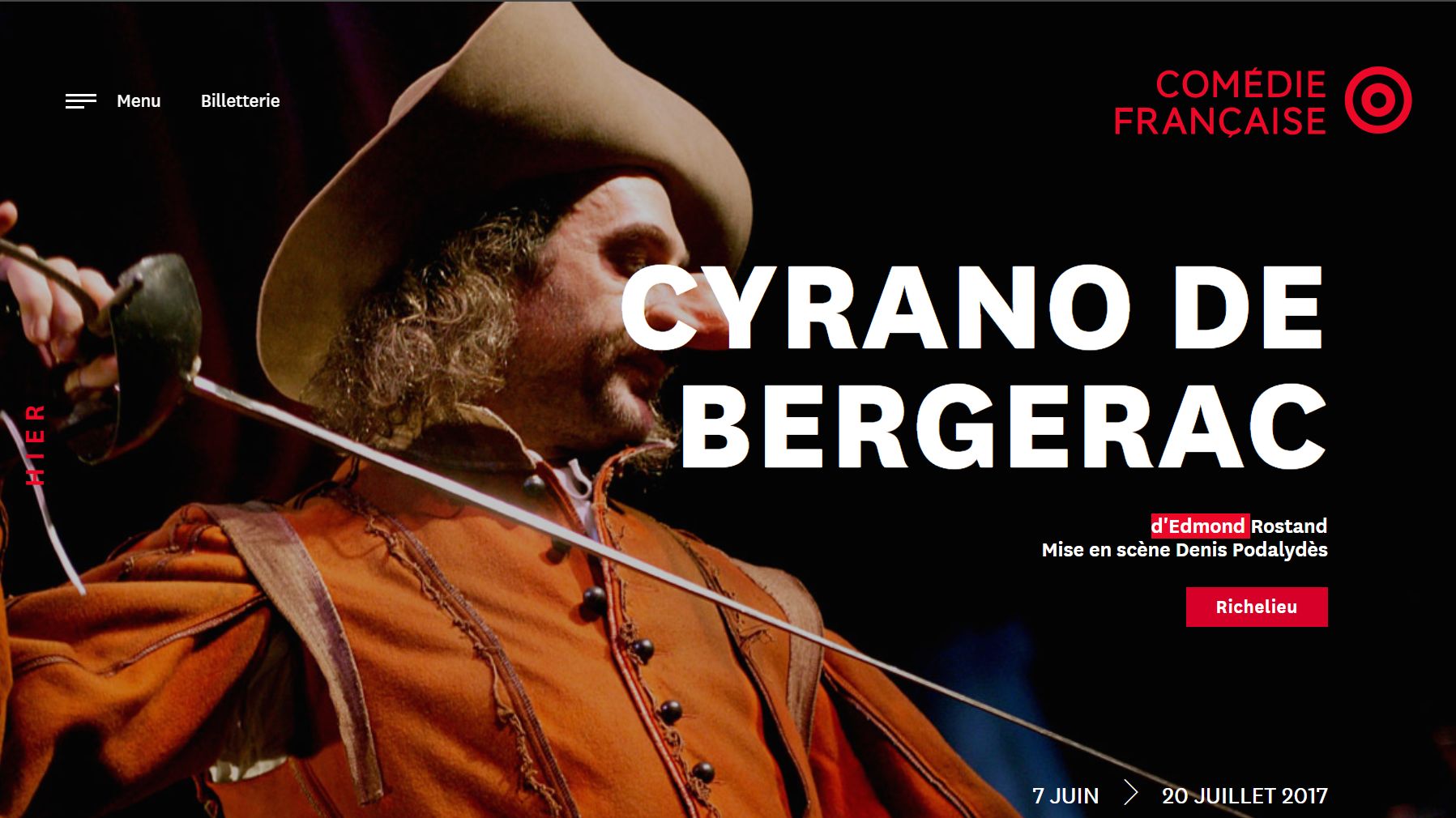 Cyrano de Bergerac à la Comédie Française | AMOPA Paris XII-XIII